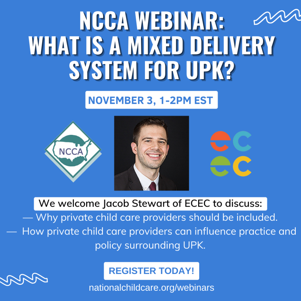NCCA's Next Webinar Wednesday, "What is a Mixed Delivery System for UPK ...